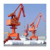 China Four Link Type Mobile Harbour Portal Crane Portal Slewing Crane 25t 45m Boom for sale