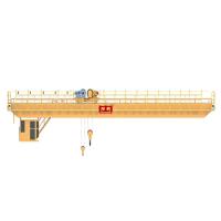 China ISO 20 ton Schneider electrical Double Girder Bridge Crane With Open Winch Trolley for sale