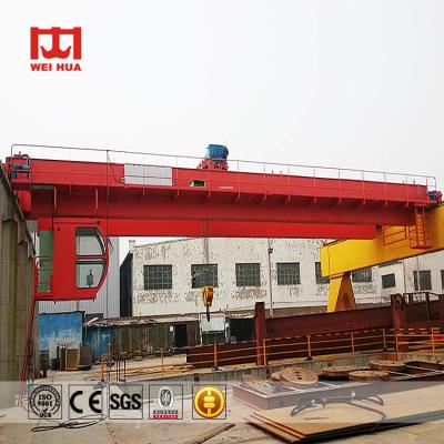 China A5-A8 Double Girder 20 Ton Overhead Cranes QD Type With Open Winch Trolley for sale