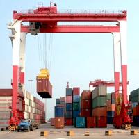 China 35t 40.5t Portal Container Gantry Crane Rubber Tyre Gantry Crane A6 A7 A8 for sale