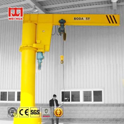 China Medium Sized 1000 kg Industrial Jib Crane Floor Mounted Remote Control for sale