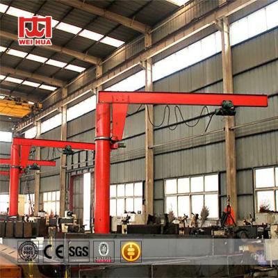 China 2000 Kg Stationary Jib Crane With 2 Speed Hoist 360 Degree Slewing for sale