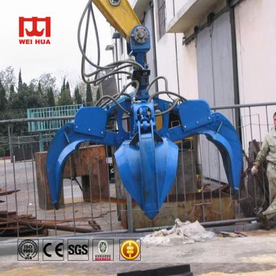 China 0.5 m³  0.6 m³  Crane Grab Bucket For Scraps Material Handling Remote Control for sale