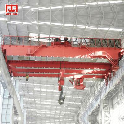 China 200 Ton Double Girder Bridge Crane Heavy Duty European Style QDxx Model for sale