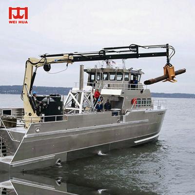 China Remote Control Knuckle Boom Marine Deck Crane 20 - 50 Ton Customized for sale