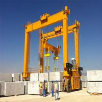 China Straddle Carrier Rubber Tyre Gantry Crane Mobile Container Crane 35 ton 41 ton for sale