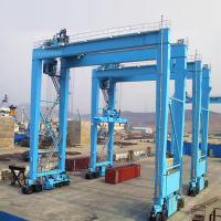 China Straddle Carrier Rubber Tyre Gantry Crane Mobile Container Crane 35 ton 41 ton for sale