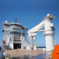 China Impact Resistance Hydraulic Offshore Marine Crane 36 Ton Ship Deck Cranes for sale