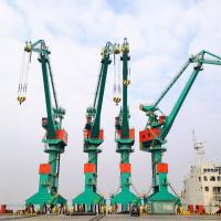 China Four Link Type Mobile Harbour Portal Jib Crane 10t - 25t 45m Boom for sale