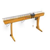 China L Type 10 Ton 20 Ton Single Girder Gantry Crane With Electric Hoist 6m 9m Lifting Height for sale