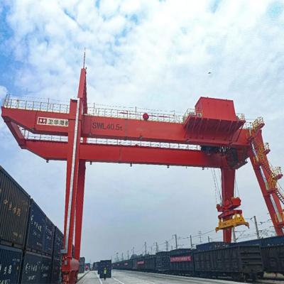 China Customized Container RMG Rail Mounted Gantry Crane 10 Ton-40 Ton for sale