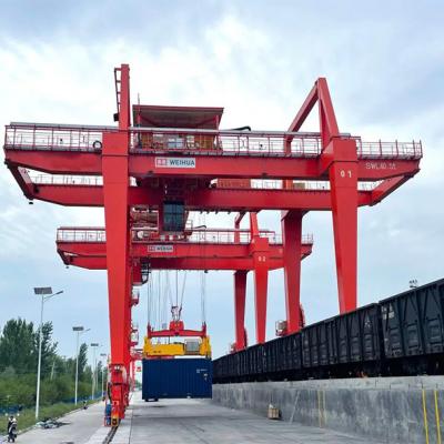 China 40ft 30ft 20ft Container RMG Rail Mounted Gantry Crane High Efficiency for sale