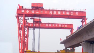 China Beam Lifting Crane Double Beam Gantry Crane 10m Lifting 50 Ton Large Span for sale