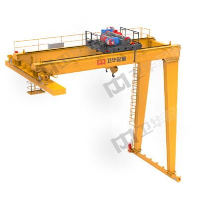 China Customized 15 Ton 10 Ton Double Girder Semi Gantry Crane BMG Type for sale