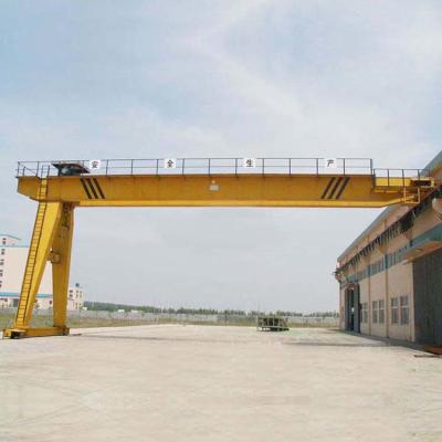 China Outdoor Portal Simple Heavy Duty Double Girder Semi Gantry Crane 5 Ton 32 Ton for sale