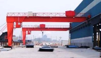 China Outdoor Heavy Duty Double Girder Semi Gantry Crane 10 Ton 32 Ton for sale