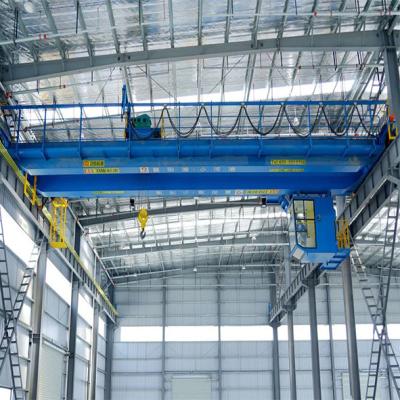 China A3 A5 New Chinese Style Double Beam Bridge Crane With Hook 5 Ton 10 Ton 20 Ton for sale