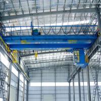 China 50 Ton New Chinese Style Double Beam Bridge Crane With Hook for sale