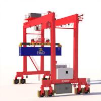 China RTG Rubber Tyre Gantry Crane 50ton High Straddle Carrier for sale