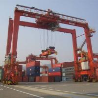 China RTG Rubber Tyre Gantry Crane 50ton High Straddle Carrier for sale