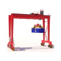 China RTG Port Using Rubber Tyre Gantry Crane 10 Ton 40 Ton Lifting Container Loading for sale