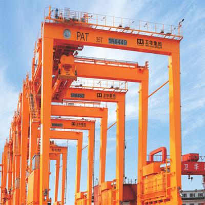 China 30 Ton Container Gantry Crane 50 Ton Straddle Carrier 40t RTG Crane Rubber Tyre for sale