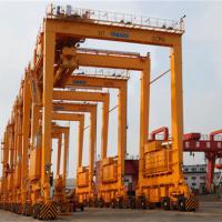 China RTG Rubber Tyred Container Gantry Crane 20t 35t 40t Rail Mounted for sale