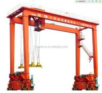 China Port Using Rubber Tyre Gantry Crane 10 Ton Lifting Container Loading 30m for sale