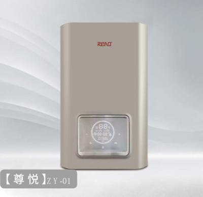 China Gold Shell Wall Mount Gas Boiler 28kW Energy Saving Wall Hung Condensing Boiler 220V for sale