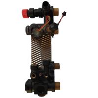 China Brazed Plate Heat Exchanger 60 Plate Copper Hydro Block for Gas Boiler 3.0 Mpa for sale