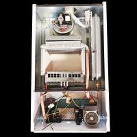 China 40kW Wall Hanging Gas Furnace Blue Stainless Steel Shell High Efficiency LPG Boiler for sale