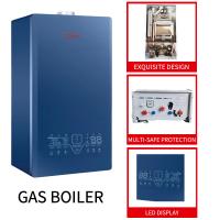 China 24kW 26kW Wall Hanging Gas Furnace Blue Dual Function Hot Water Boiler for sale