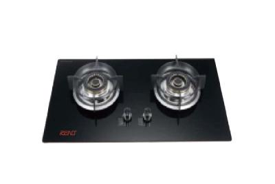 China 8mm Tempered Glass Built In Gas Stove Top 590x510mm Kitchen Hob with Safety Device for sale