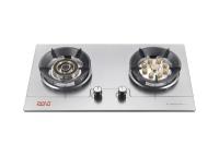 China Commercial Gas Hob 2 Burner Gas Stove Stainless Steel Kitchen 590x510mm for sale