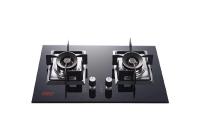 China Commercial Gas Hob 2 Burner Gas Stove Stainless Steel Kitchen 590x510mm for sale