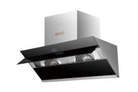 China Black Wall Mount Range Hood 600mm 900mm 600m3h Touch Control LED Light Kitchen Extractor for sale