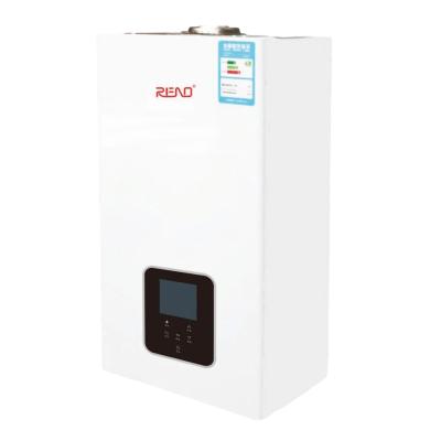 China 28kW Wall Hung Gas Boiler Stainless Steel White Shell Heating and Bathing Combi Boiler for sale