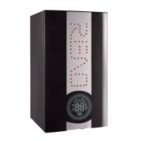 China 20-42kW Condensing Wall Hanging Gas Furnace for Heating and Bathing Energy Saving Black for sale