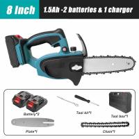 China Electric 8 Inch Battery Powered Chainsaw Handheld Lightweight for sale