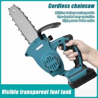 China Electric 8 Inch Battery Powered Chainsaw Handheld Lightweight for sale