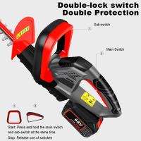 China Lithium Ion Power Electric Hedge Trimmer With Manganese Steel Rust Proof Blades for sale