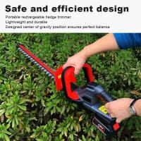 China Lithium Ion Power Electric Hedge Trimmer With Manganese Steel Rust Proof Blades for sale