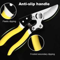 China Sharp Bypass Manual Pruning Shears , Garden Hand Shears 4mm Thickness Blades for sale