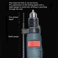 China 720W Corded Power Drill Drivers 28 Pcs Multi Speed For Wall Wood Metal for sale