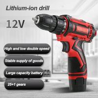 China Household Power Drill Drivers 12V With Lithium Battery Rechargeable for sale