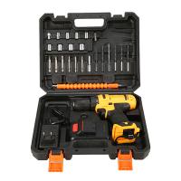 China 36V Household Power Drill Drivers , Cordless Drill Driver Set 24 Pcs For Wood Metal for sale