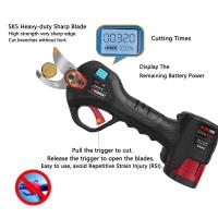 China KOMOK Cordless Electric Pruning Shears 2000mAh Battery For Branches Cutting for sale