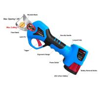 China Versatile Cordless Electric Pruning Shears With 500W Motor 2Ah Battery for sale