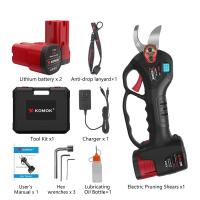China 25mm Garden Battery Operated Pruning Shears With LED Display 2Ah Battery for sale