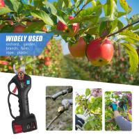 China 25mm Garden Battery Operated Pruning Shears With LED Display 2Ah Battery for sale